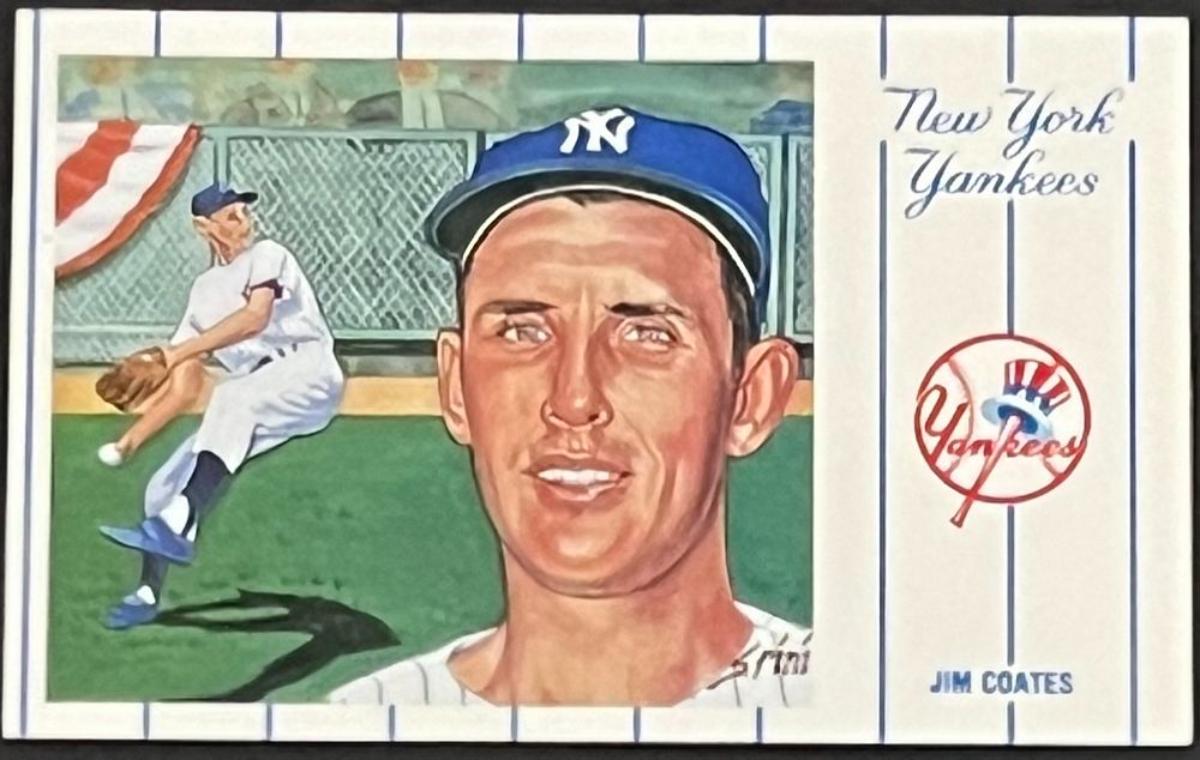 1961 New York Yankees Team Jim Coates Postcard Series No.1. Card 5 of ...