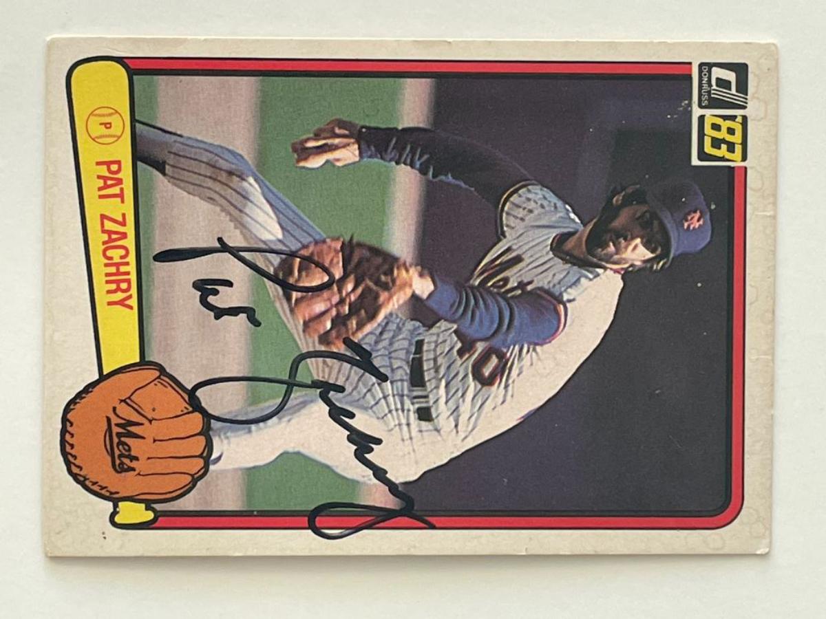 New York Mets Pat Zachary signed 1983 Donruss trading card ...