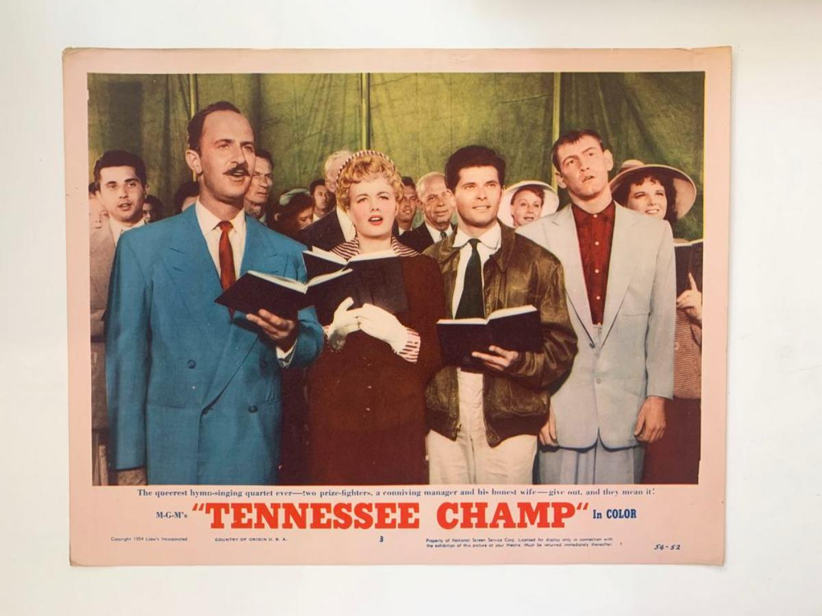 Tennessee Champ original 1954 vintage lobby card | EstateSales.org