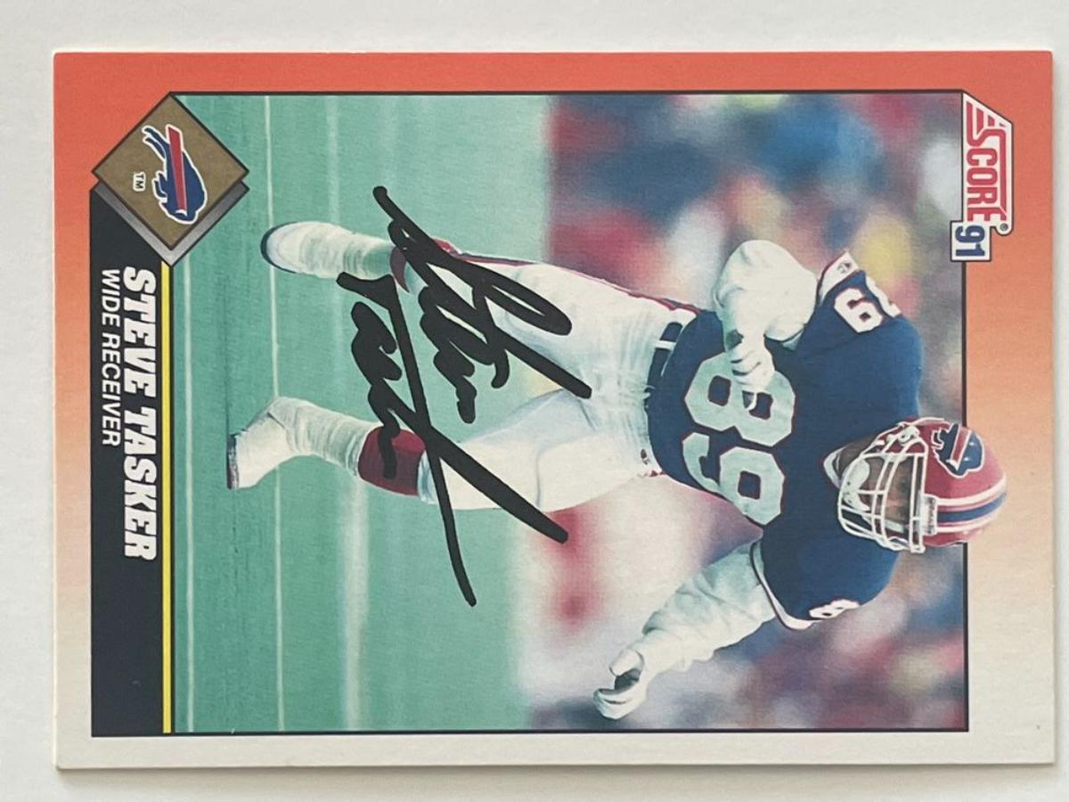 Buffalo Bills Steve Tasker signed 1991 Score #364 official NFL trading ...