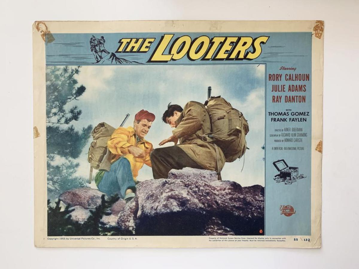 The Looters original 1955 vintage lobby card | EstateSales.org