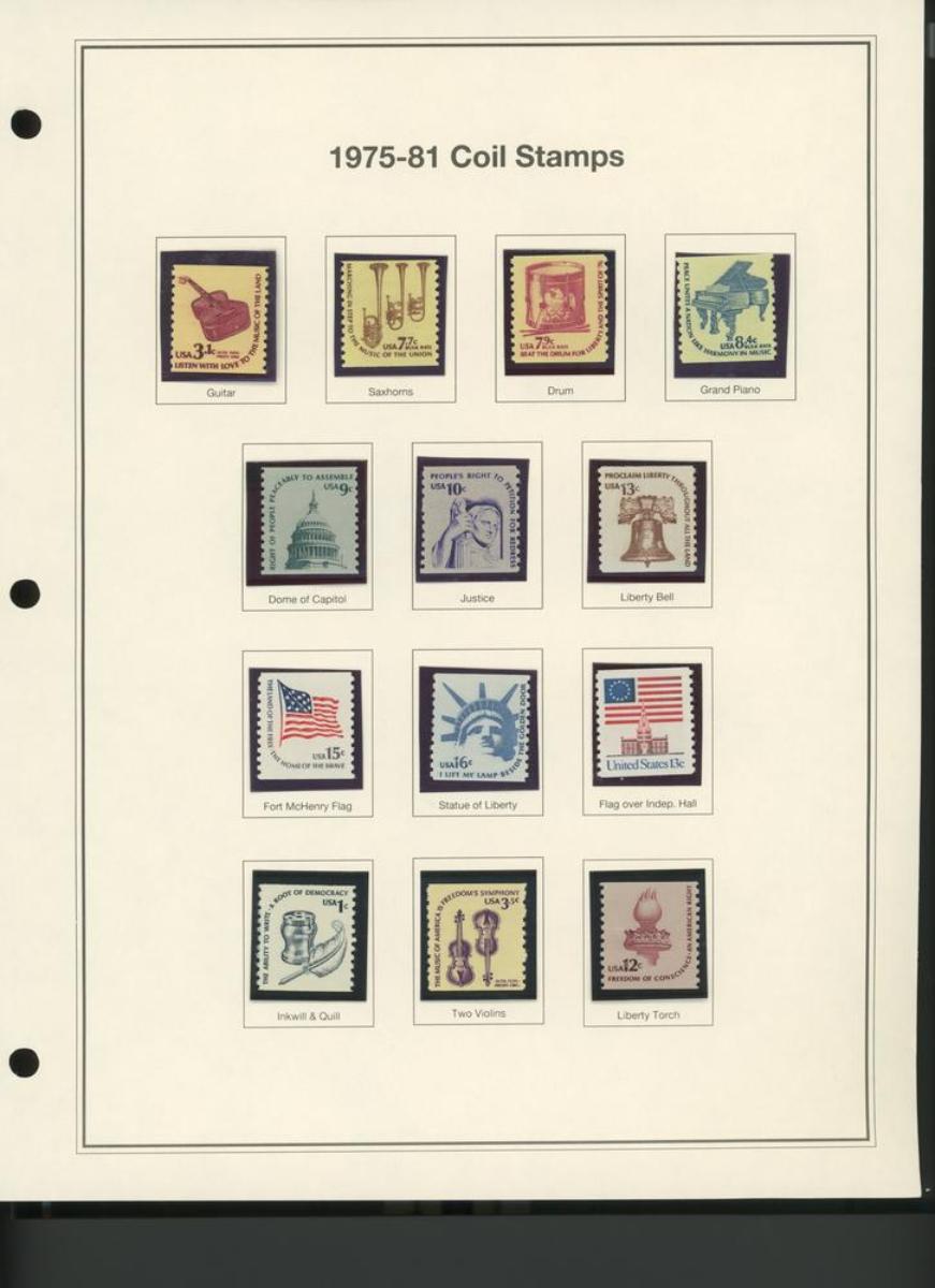 1975-81 Coil Stamp Set | EstateSales.org