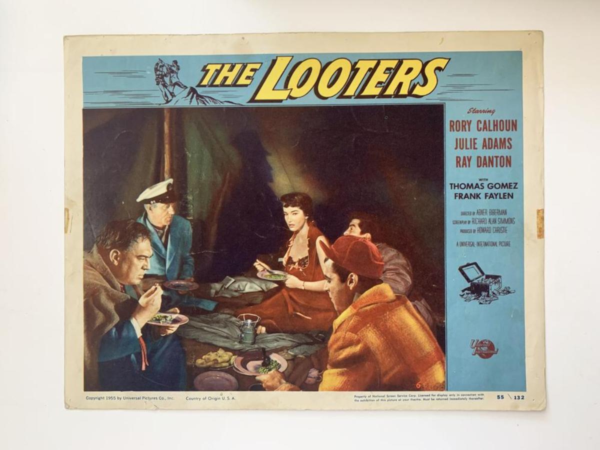 The Looters original 1955 vintage lobby card | EstateSales.org