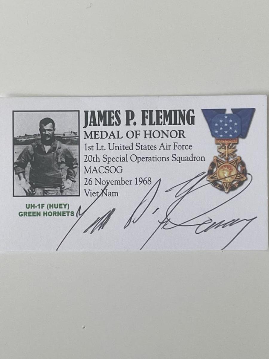 USAF James P. Fleming autograph note | EstateSales.org