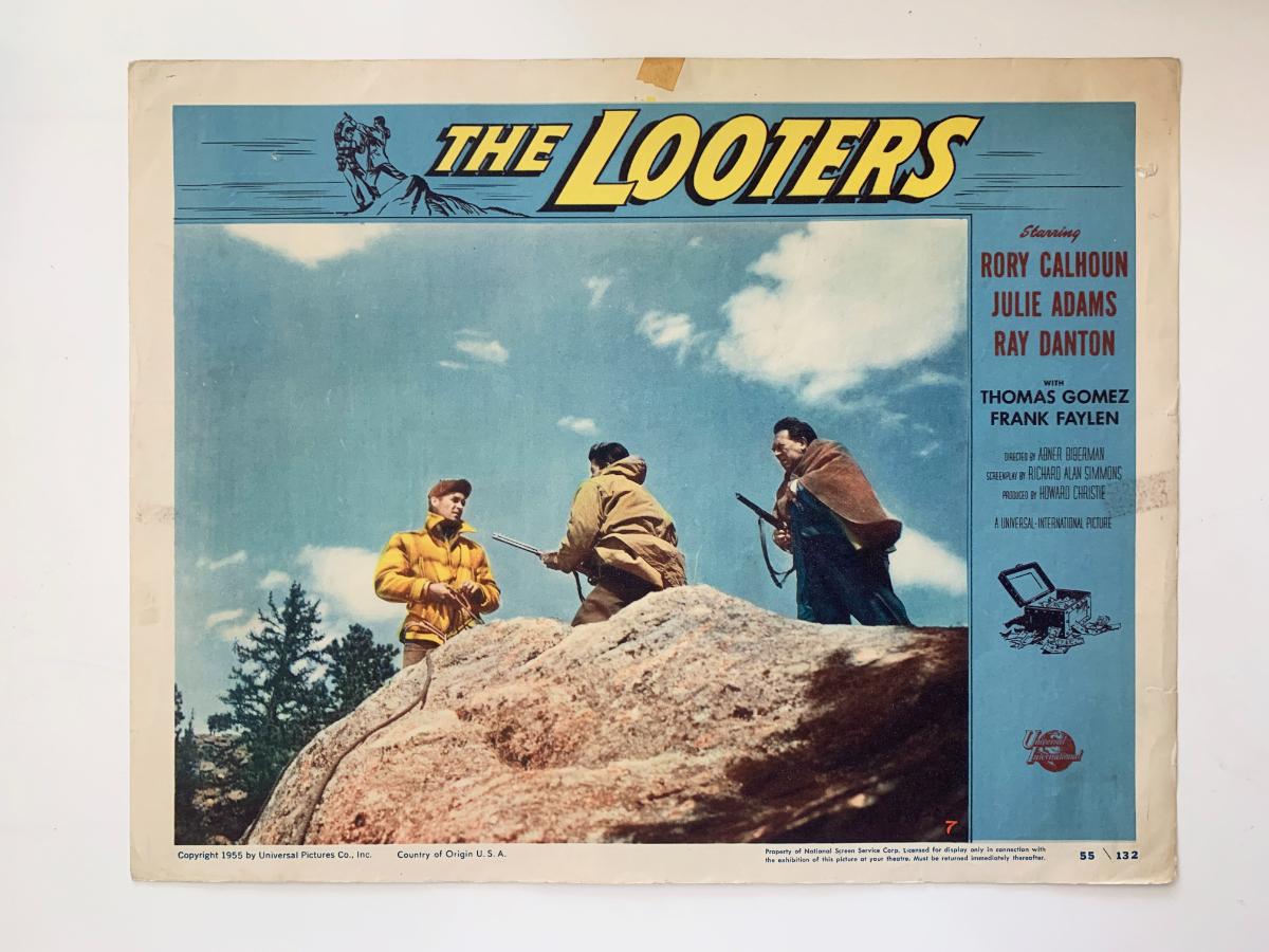 The Looters original 1955 vintage lobby card | EstateSales.org