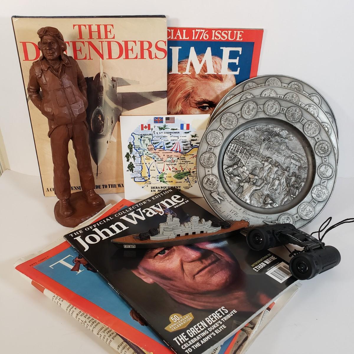 LOT 59D: Historical Ephemera, Aviator, Naval, WWII, Pewter Collector ...