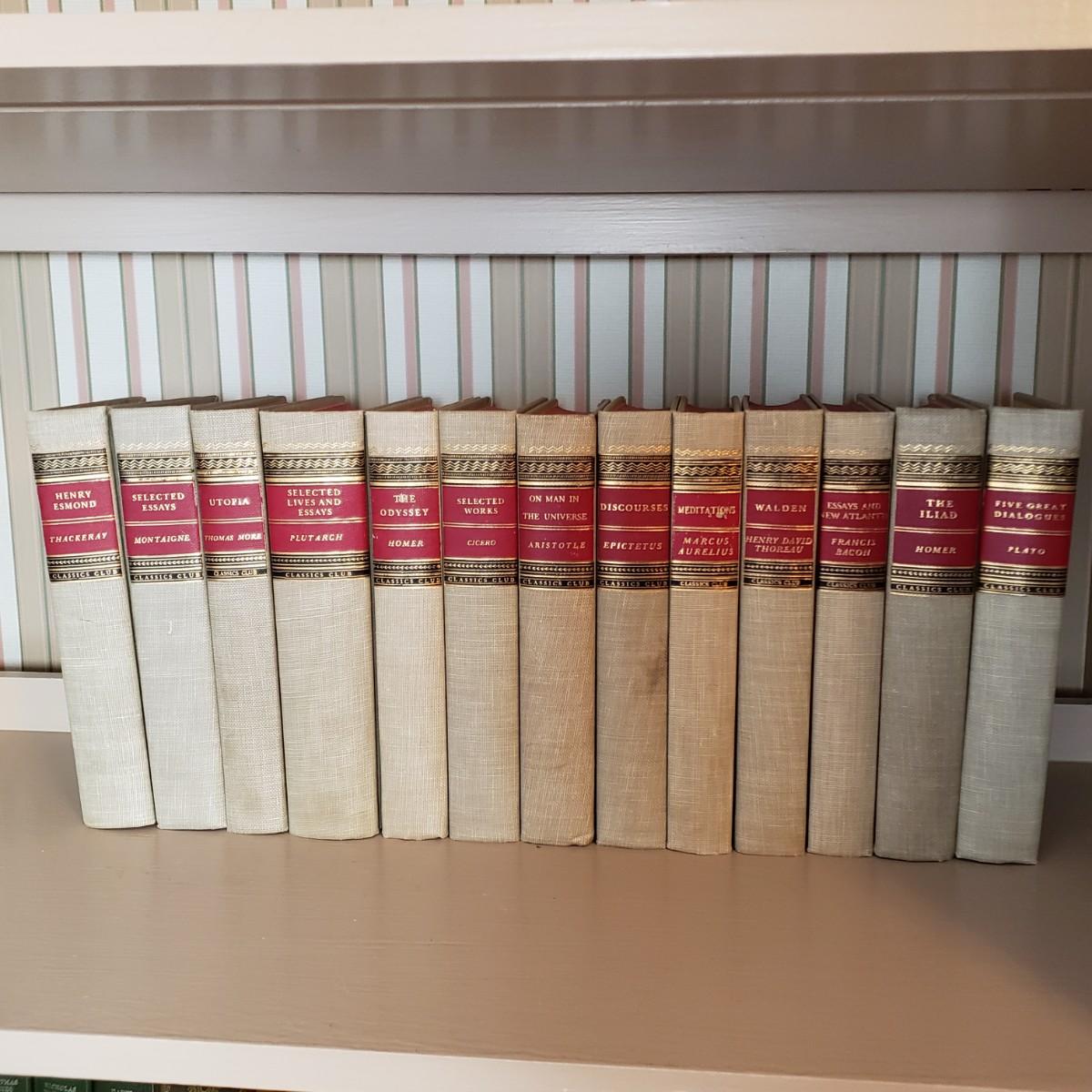 LOT 90L: Set of 13 Classics Club Books | EstateSales.org