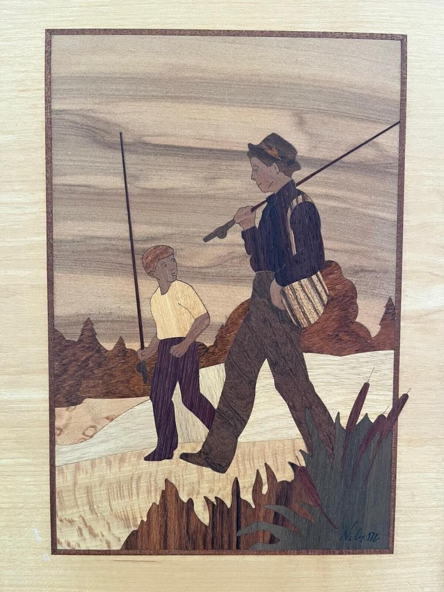 Hudson River inlay by Jeff Nelson | EstateSales.org