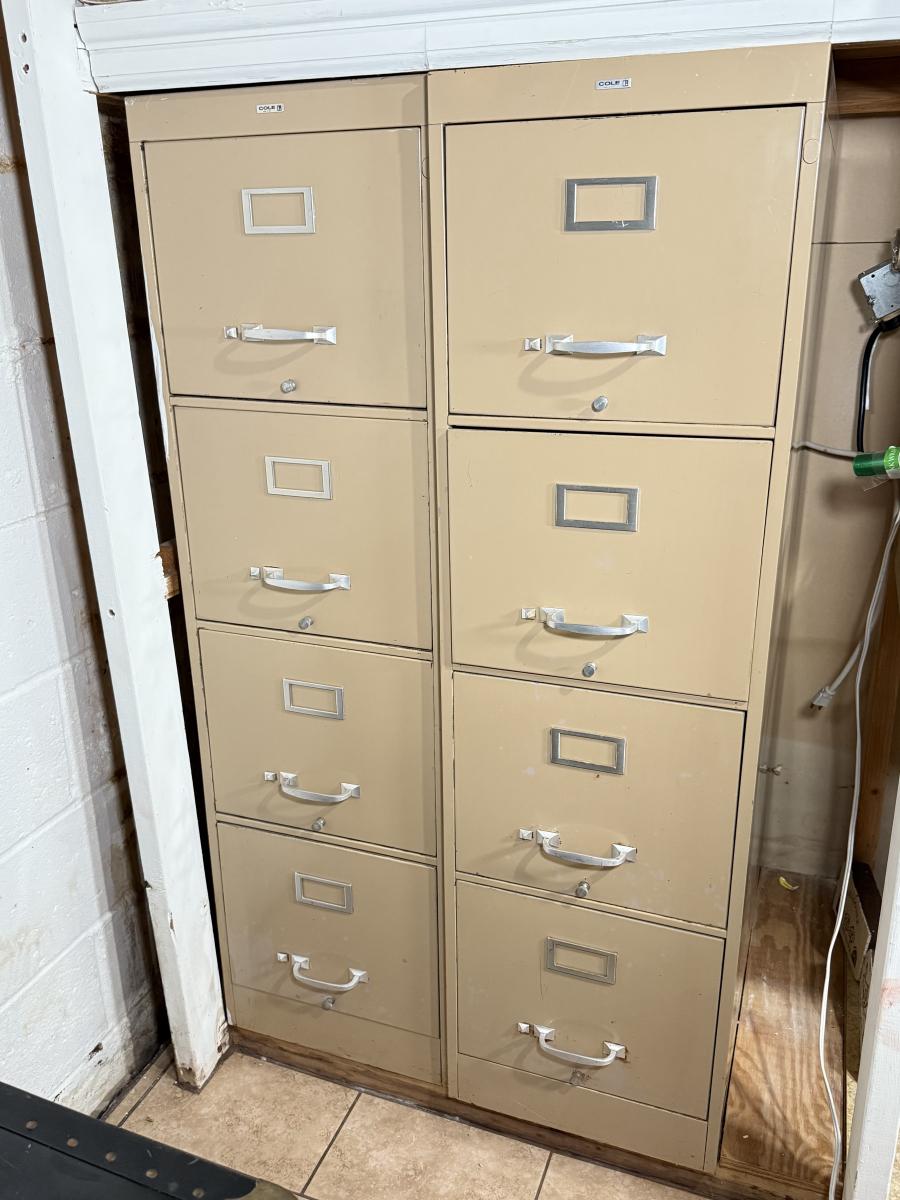 LOT 268B: Pair of Cole 4-Drawer Filing Cabinets | EstateSales.org