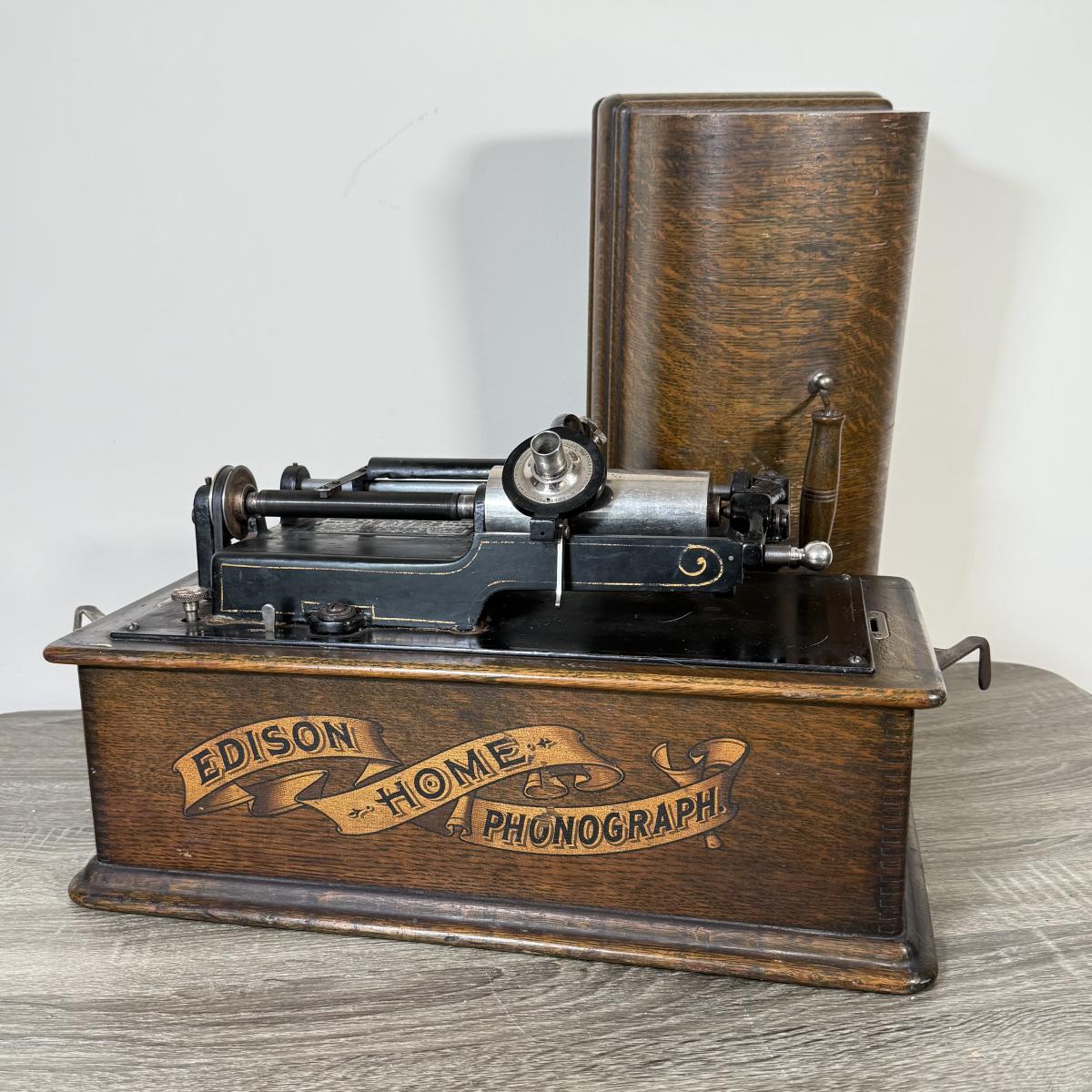 LOT 37K: Antique Edison Home Phonograph Box | EstateSales.org