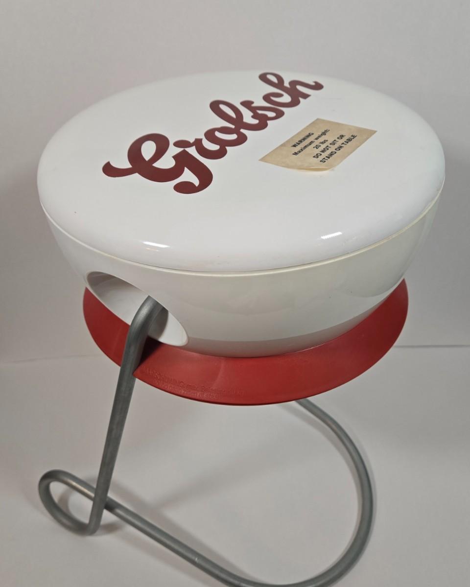 LOT 84L: Vintage Grolsch Beer Bottle Cap Side Table | EstateSales.org