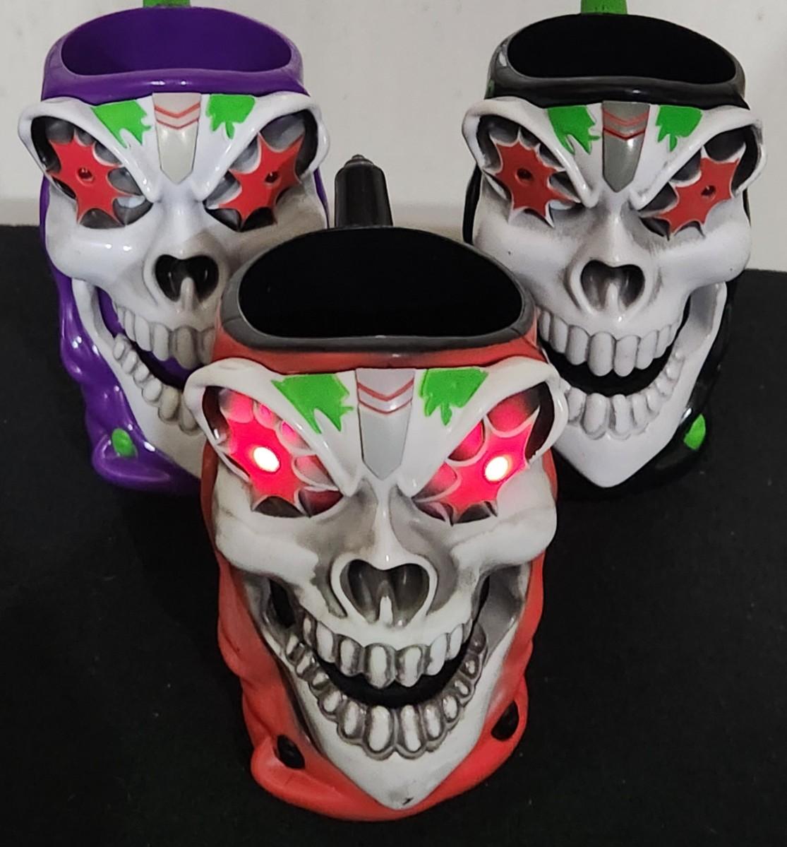 Grave Digger Monster Jam Truck Plastic Skull Head Mug / Cup Lights Up ...