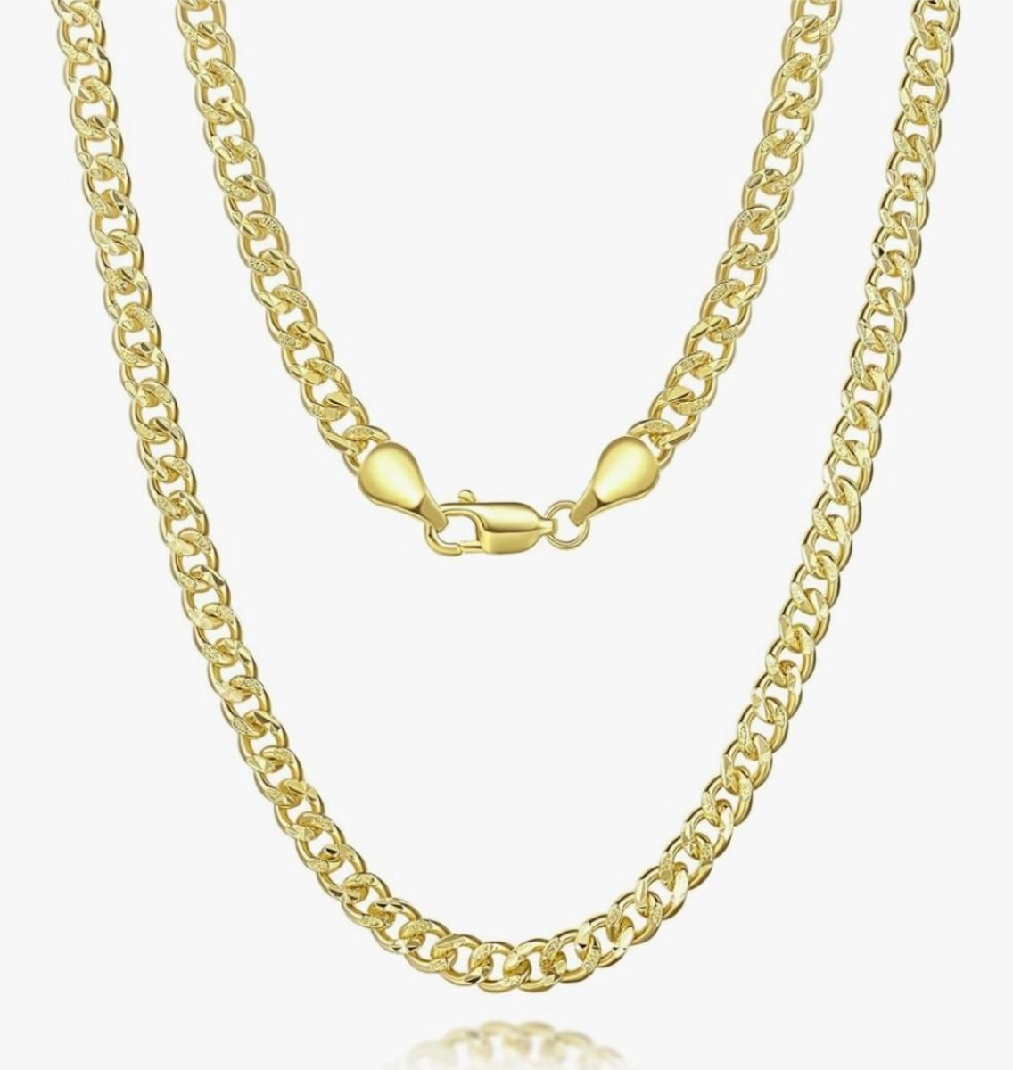 10K Gold Chain 4.4mm Cuban Link Chain 20" | EstateSales.org