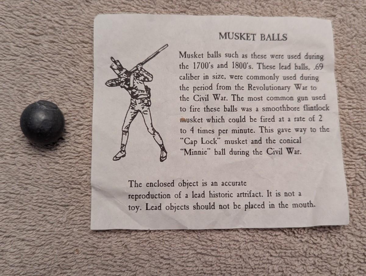 Accurate Reproduction Of A Lead Musket Ball Historic Artifact ...