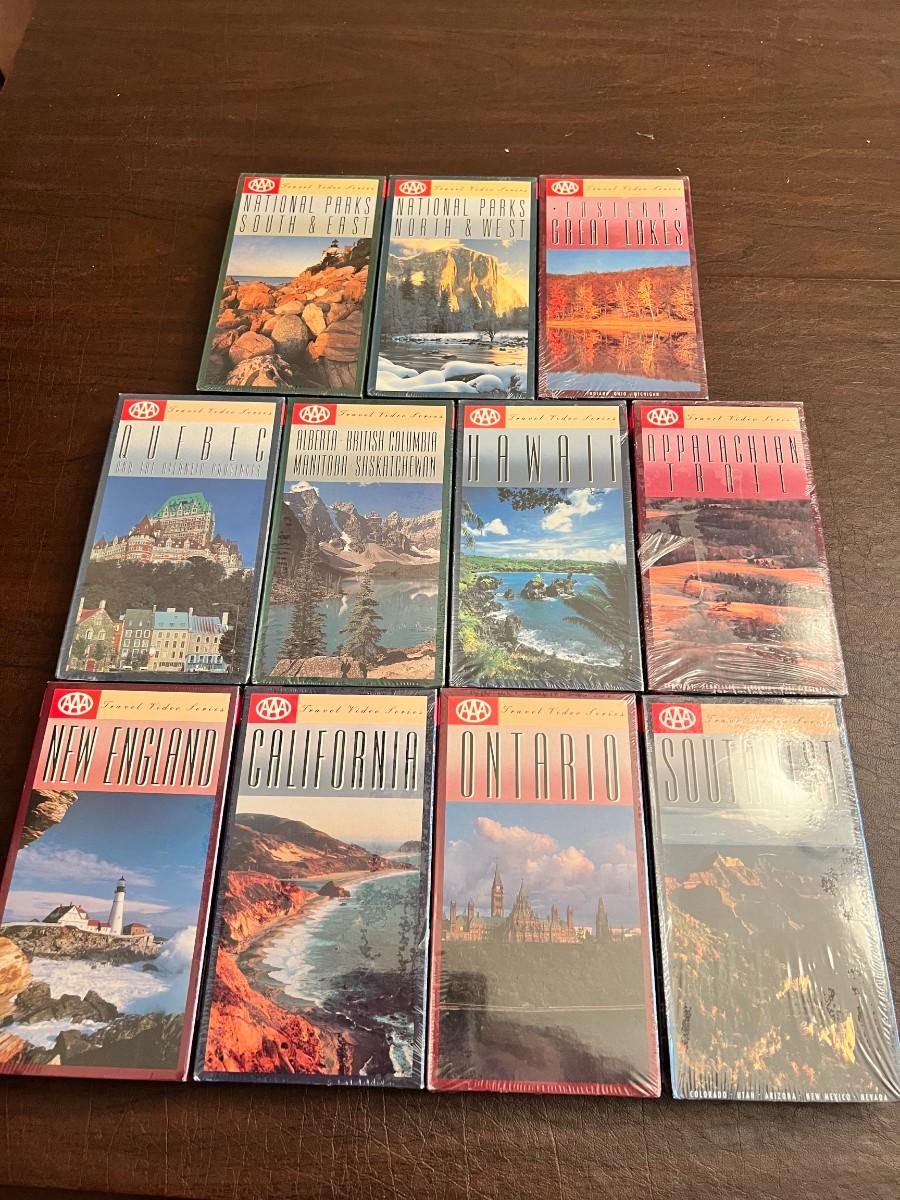 AAA Travel Video Series VHS Collection (12 Titles, Sealed/Complete Set ...