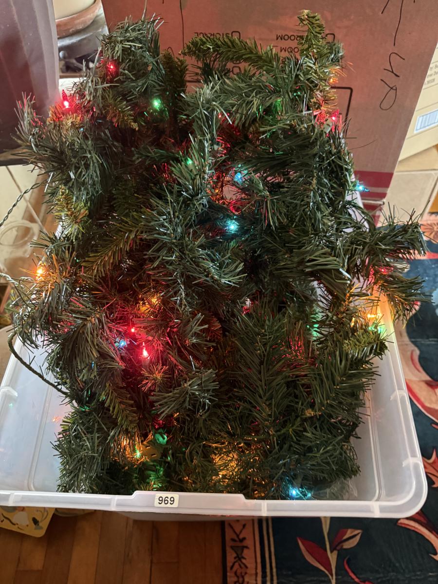 2 strands of lit garland | EstateSales.org