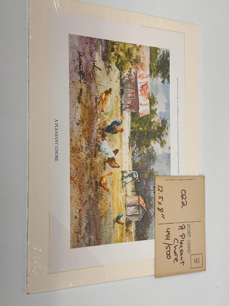 Jack Deloney Signed Print - A Pleasant Chore 494/500 12.5x8 ...