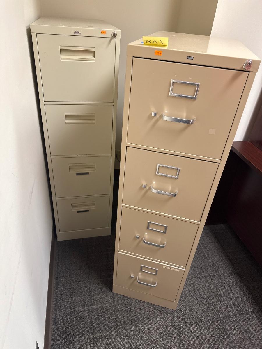 2V7-2 - 4drawer metal file cabinets | EstateSales.org