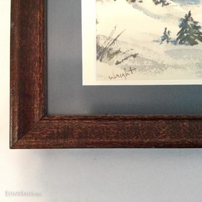 Lot 69: Framed Original Watercolor by Stanley Marc Wright 1911-1996 ...
