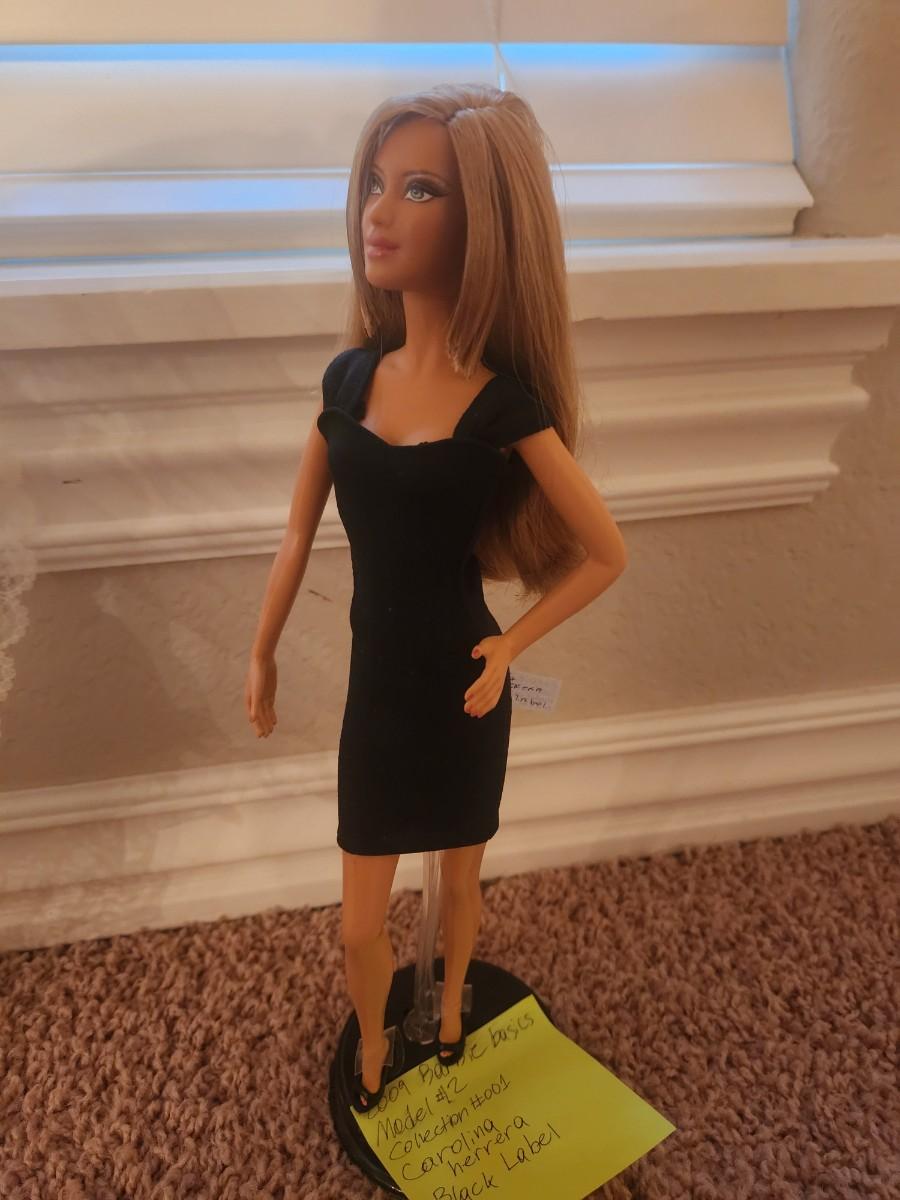 2009 Barbie Basics Model #2 Collection #1 Carolina Herrera Black Label ...
