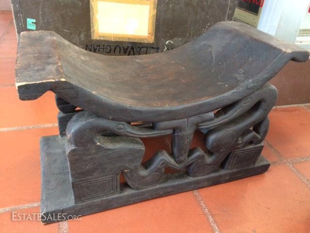 African sitting stool | EstateSales.org