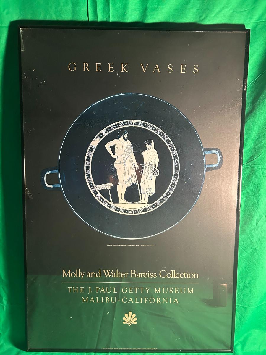 Greek Vases Getty Museum Poster | EstateSales.org