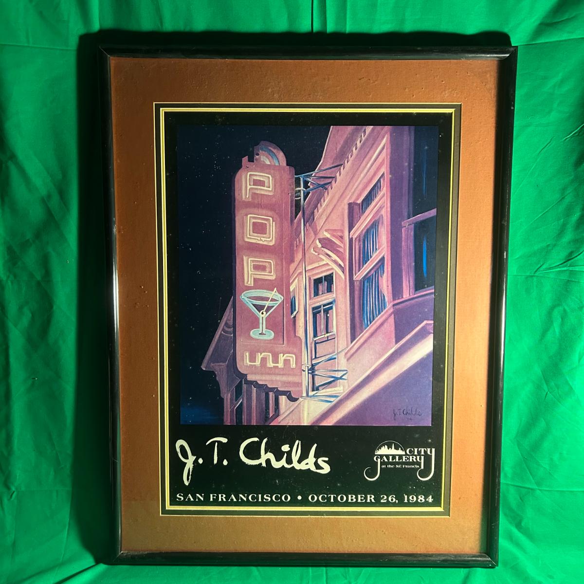Framed J.T. Childs Poster, October 28, 1994 | EstateSales.org