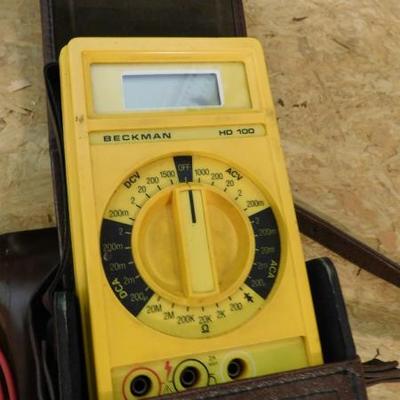 Beckman HD 100 Industrial Multimeter with Probes, Leads, and Carry ...