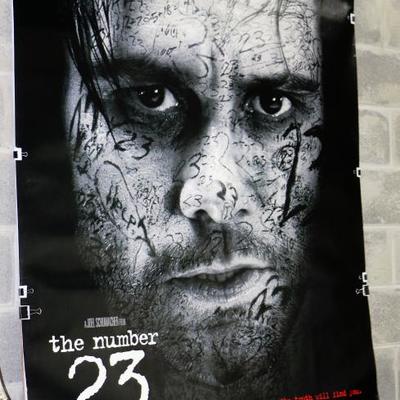 The Number 23 Original Movie Poster Jim Carrey 4'x6' c.2007 ...