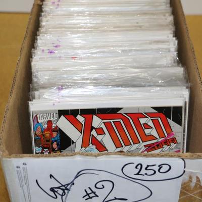 250 Comic Books Lot Marvel 200 DC 20 Other 30 - 1 Long Box #424-49 ...