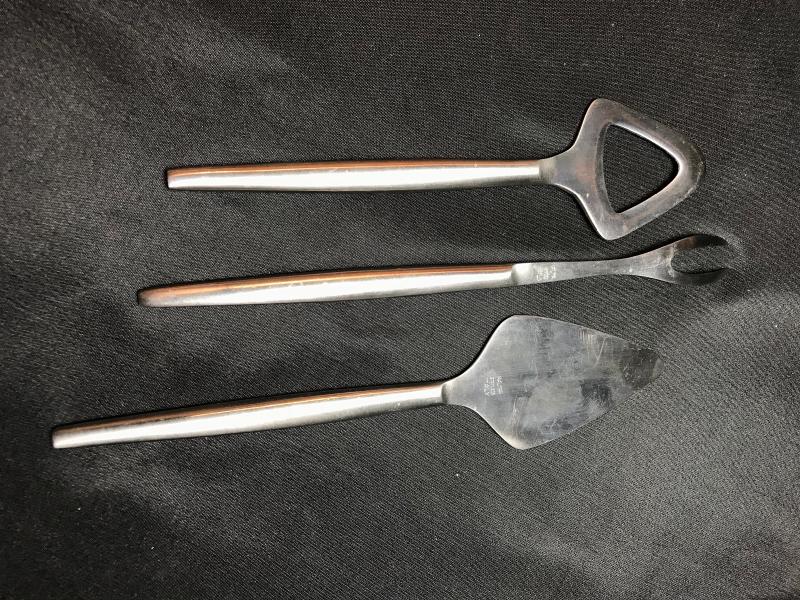 Lot 23- MCM Kalmar Italy Three Piece Set of Bar Tools | EstateSales.org