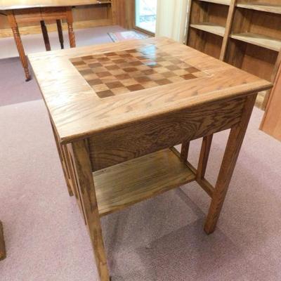 Oak Game Table | EstateSales.org
