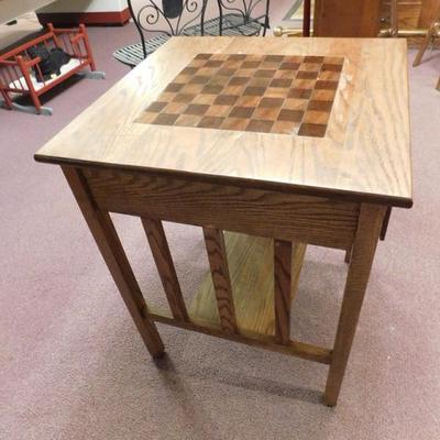 Oak Game Table | EstateSales.org