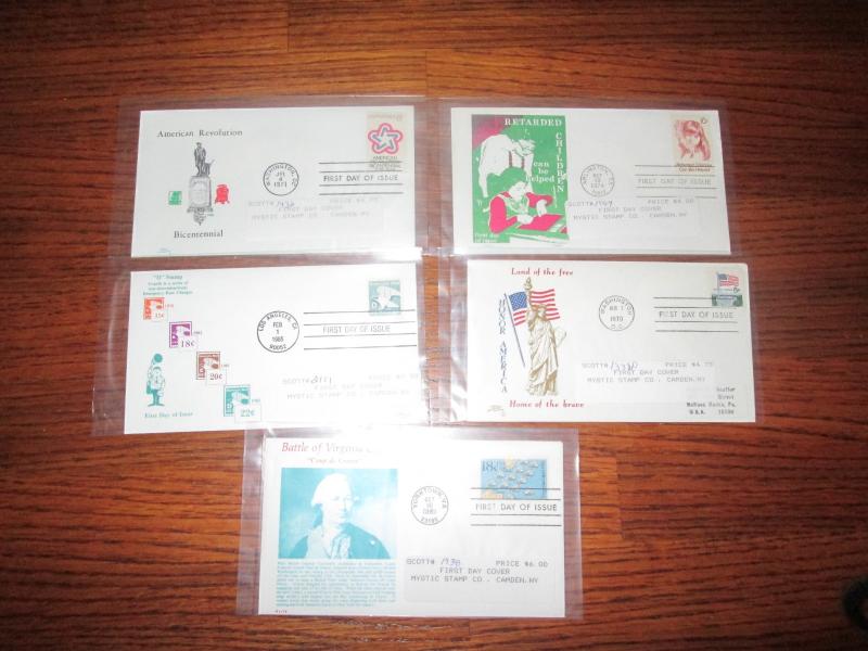 Lot # 68 - (5) First Day Issue Covers | EstateSales.org