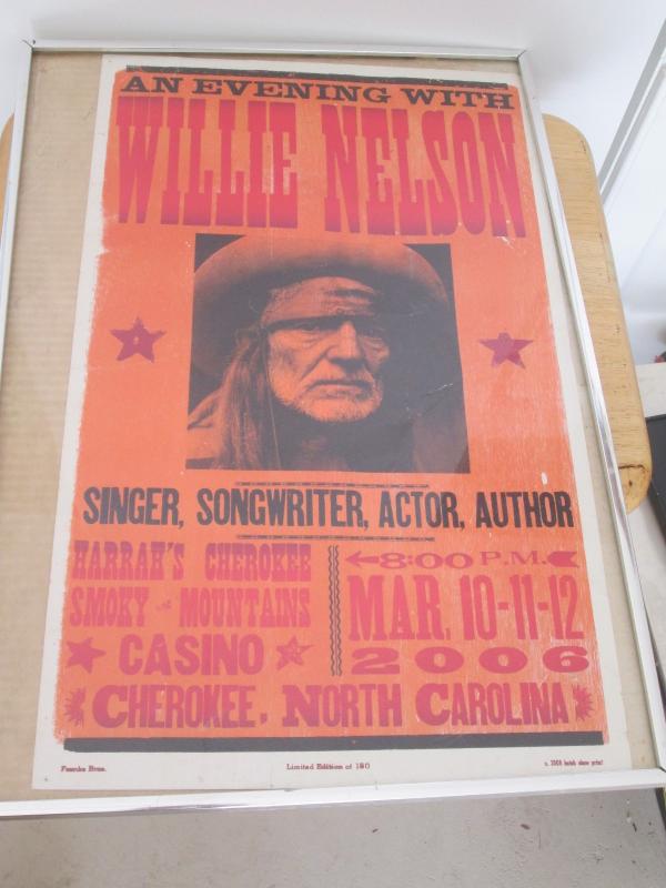 Willie Nelson Framed Poster | EstateSales.org