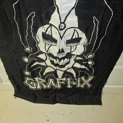 Graffix Skeleton Jester Banner/Flag | EstateSales.org