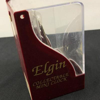 ELGIN COLLECTIBLE MINI CLOCK in GUITAR | EstateSales.org