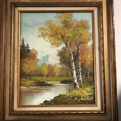 Signed RAYMOND Oil Painting 28 H X 24 W | EstateSales.org