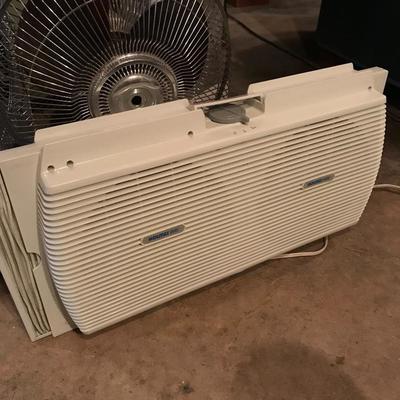 Lot 132 - Four Oscillating Fans with Window Unit | EstateSales.org