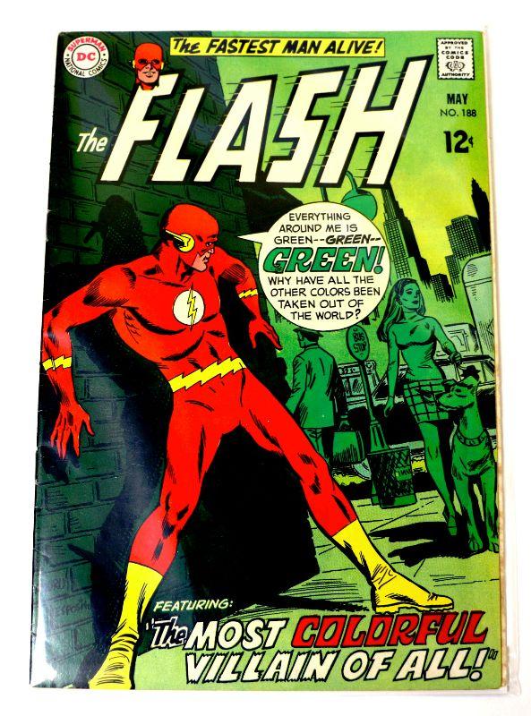 FLASH #188 Silver Age Comic Book - 1969 DC Comics | EstateSales.org