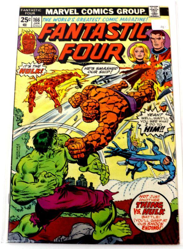 FANTASTIC FOUR #166 Bronze Age 1976 Marvel Comics High Grade ...
