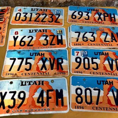 UTAH ARCHES LICENSE PLATES | EstateSales.org