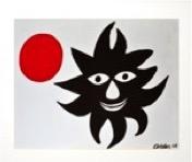 Alexander Calder, Red Sun, 1968, Original Lithograph | EstateSales.org