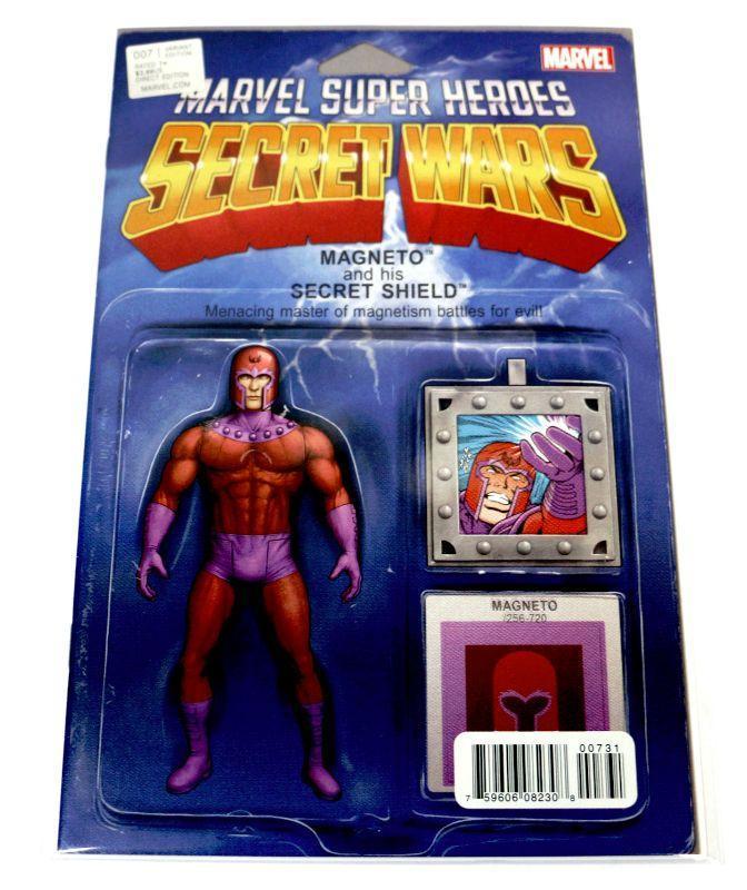 Marvel Super Heroes Secret Wars 7 Magneto Shield Variant Cover 2016 ...