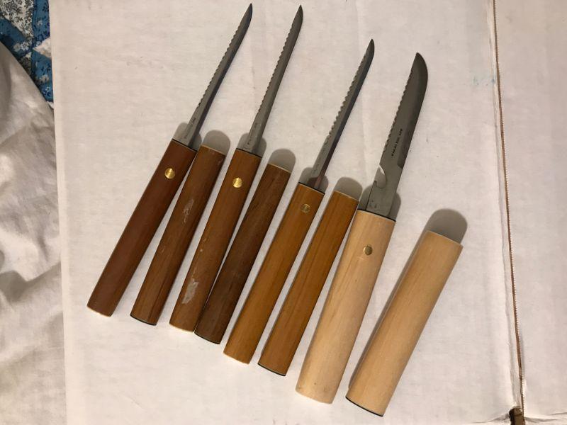 Set of 4 Vintage Floating Fish Knives (JAPAN) - Not Used | EstateSales.org