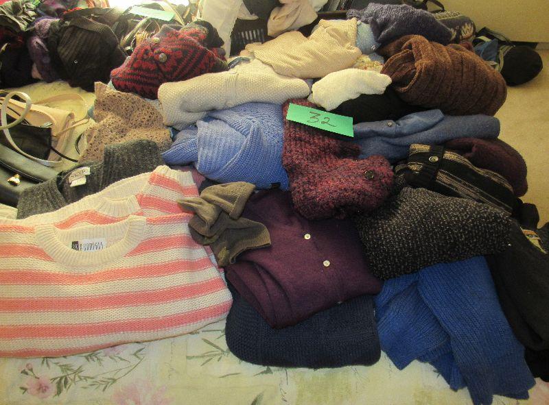 Lot 32 Large Lot of sweaters | EstateSales.org