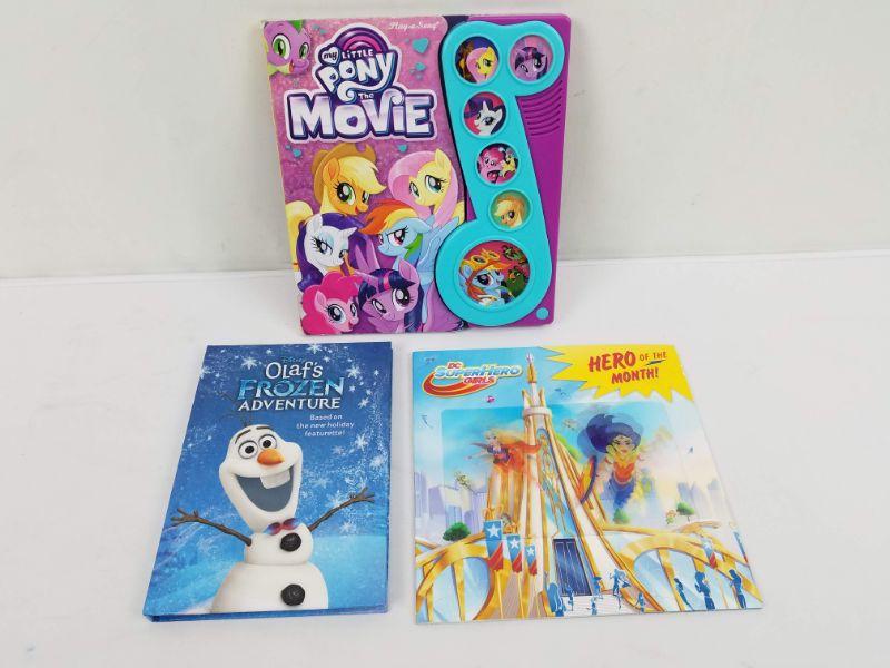 3 Kids Books: MLP, Olaf, & DC Superhero Girls - New | EstateSales.org