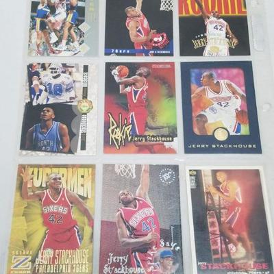 Jerry Stackhouse NBA Basketball Cards, Qty 9, 1995-1997 | EstateSales.org