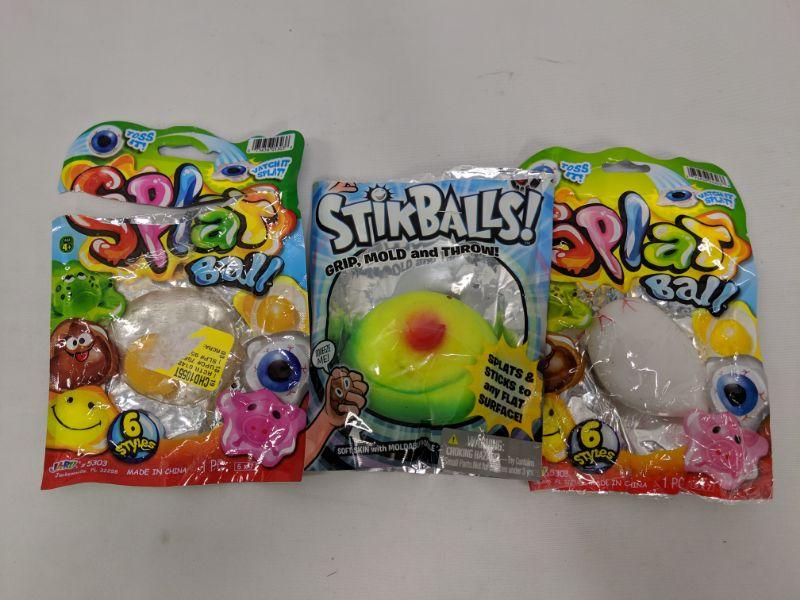 Splat Ball Set of 3 - New, Opened | EstateSales.org