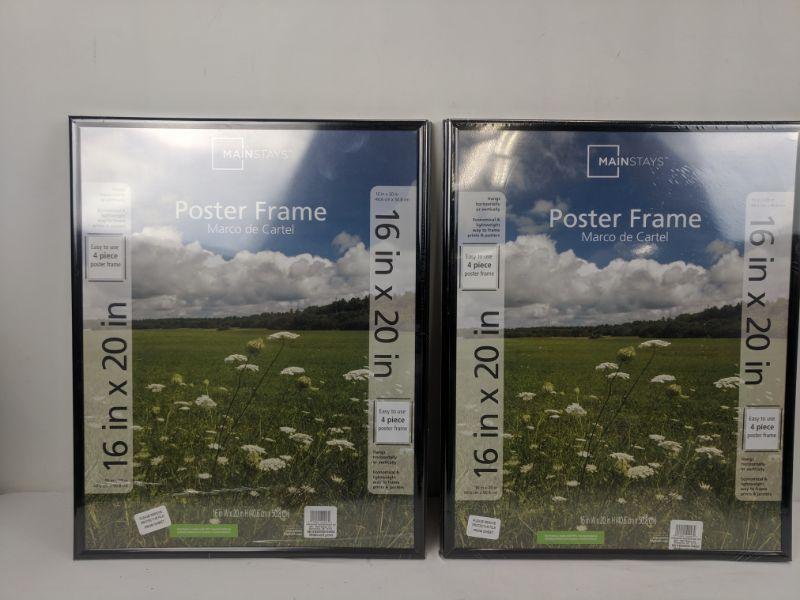 Mainstays Poster Frames, 16" x 20", Set of 4 - New | EstateSales.org